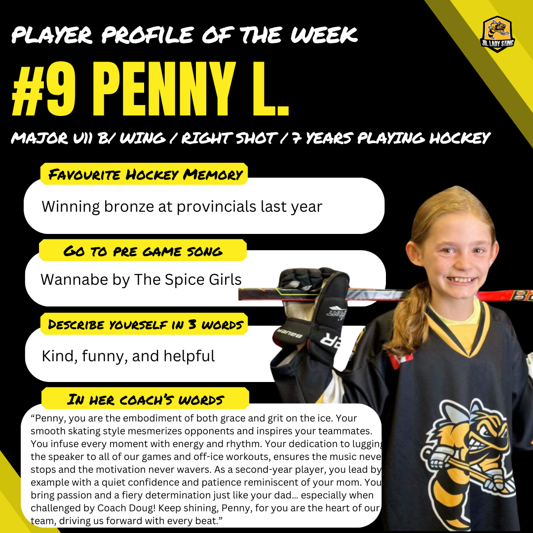 News > Player Profiles of the Week - Feb 26th (Sarnia Jr Lady Sting)