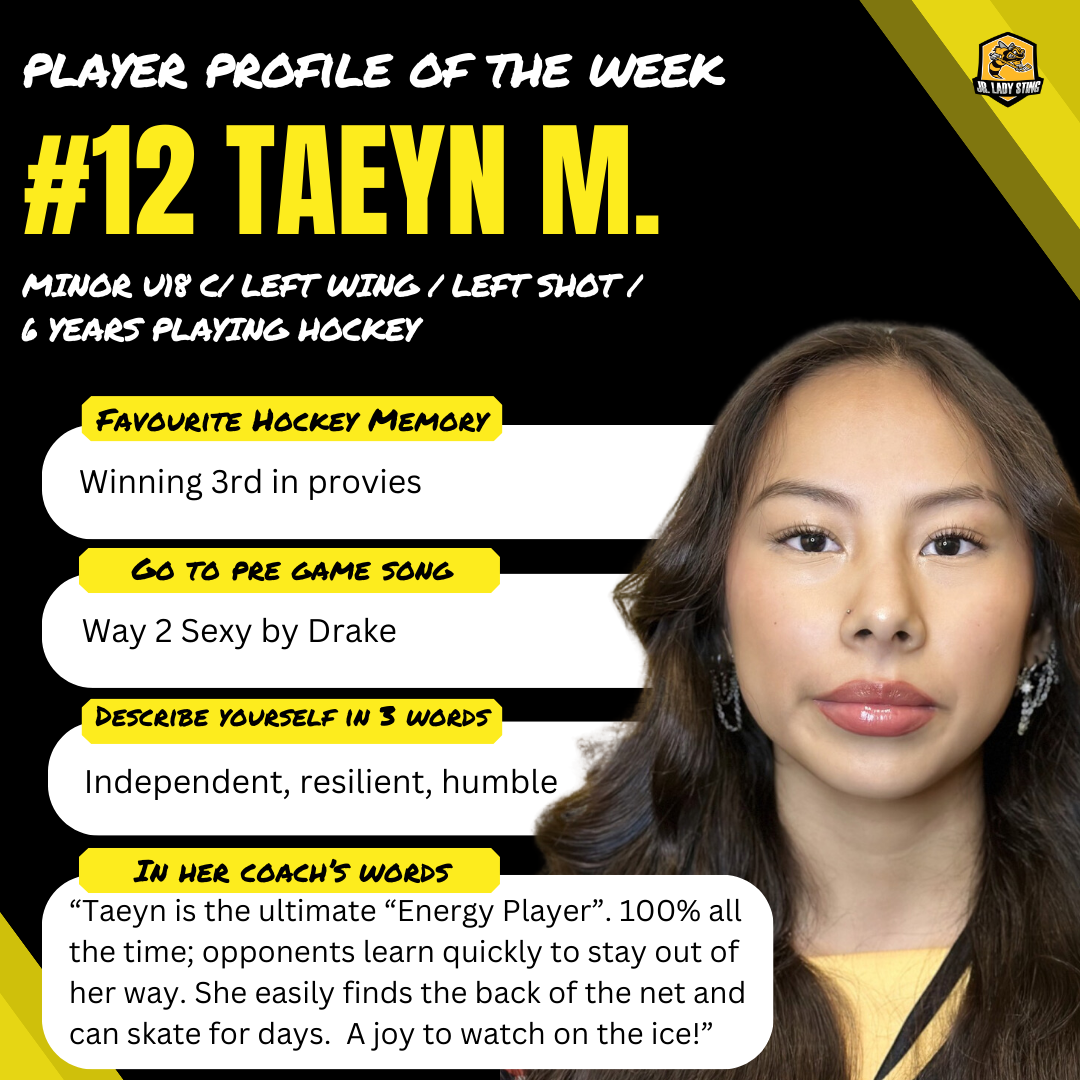 News > Player Profiles of the Week - Jan 2nd (Sarnia Jr Lady Sting)